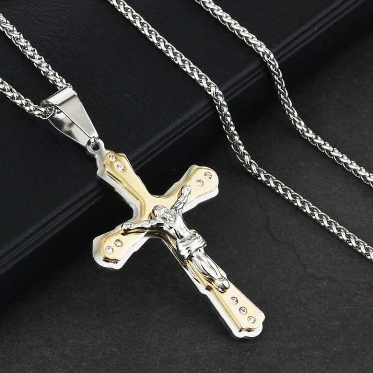Collier avec une croix homme | Bijou religieux