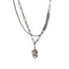 Collier multi rangs acier | Collier multicouche